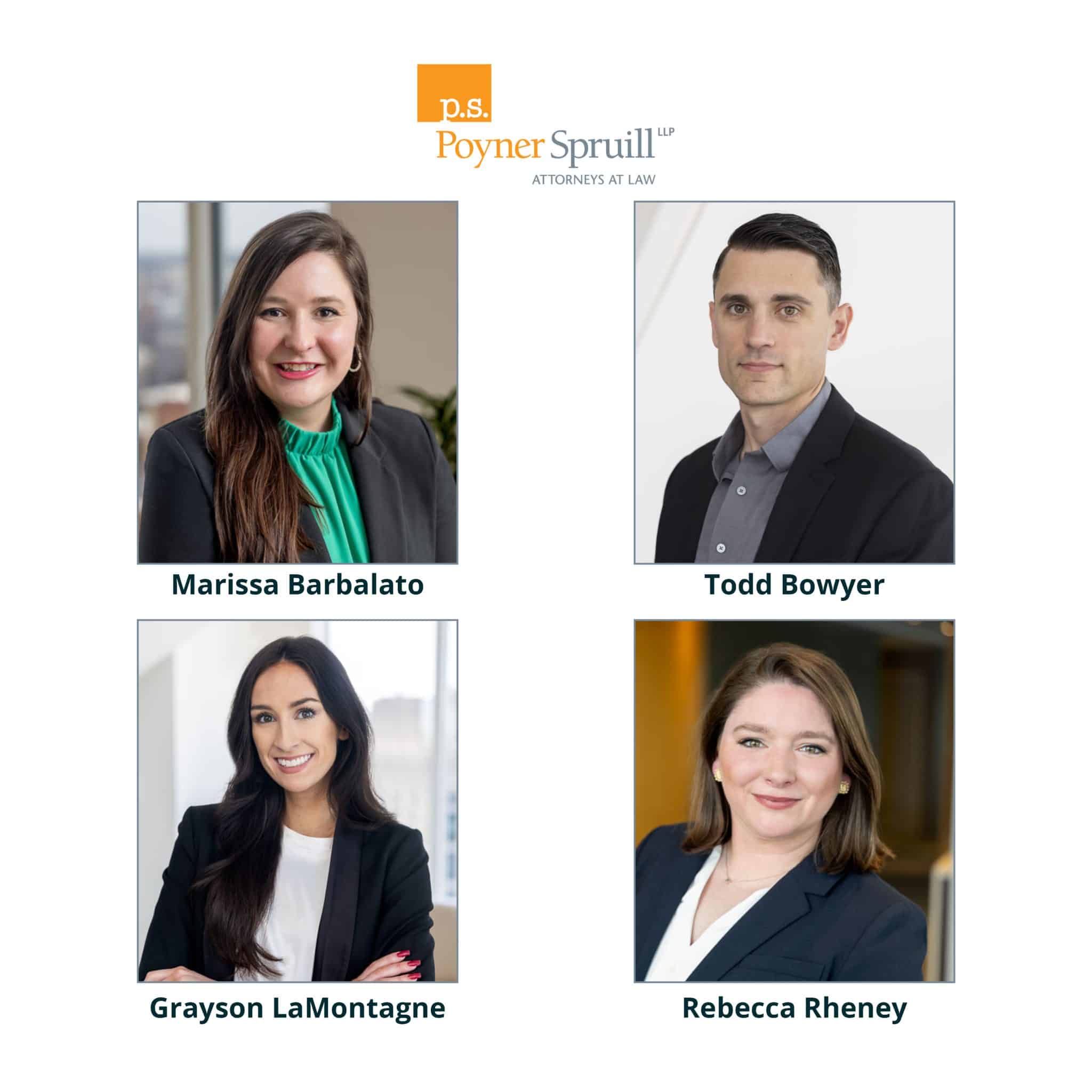 Poyner Spruill Welcomes Four Attorneys - Poyner Spruill LLP