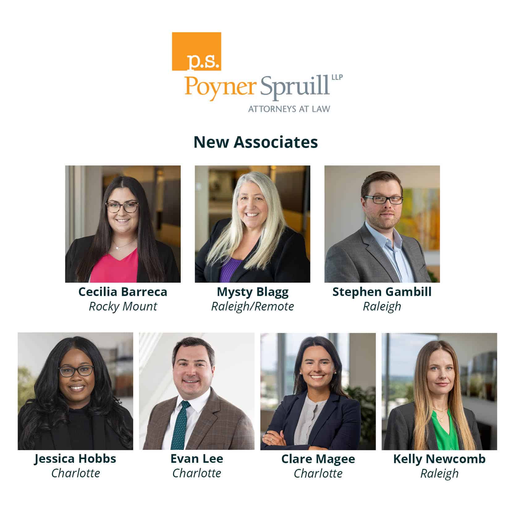 Seven Associates Join Poyner Spruill - Poyner Spruill LLP